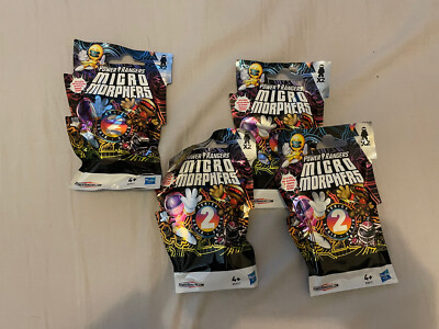 4 x Power Rangers Micro Morphers Series 2 Figures Hasbro Blind Bags NEW ...
