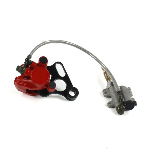 Bremsen Kit hinten 1 Bremskolben Hix Pit Bike / Dirt Bike rot ...