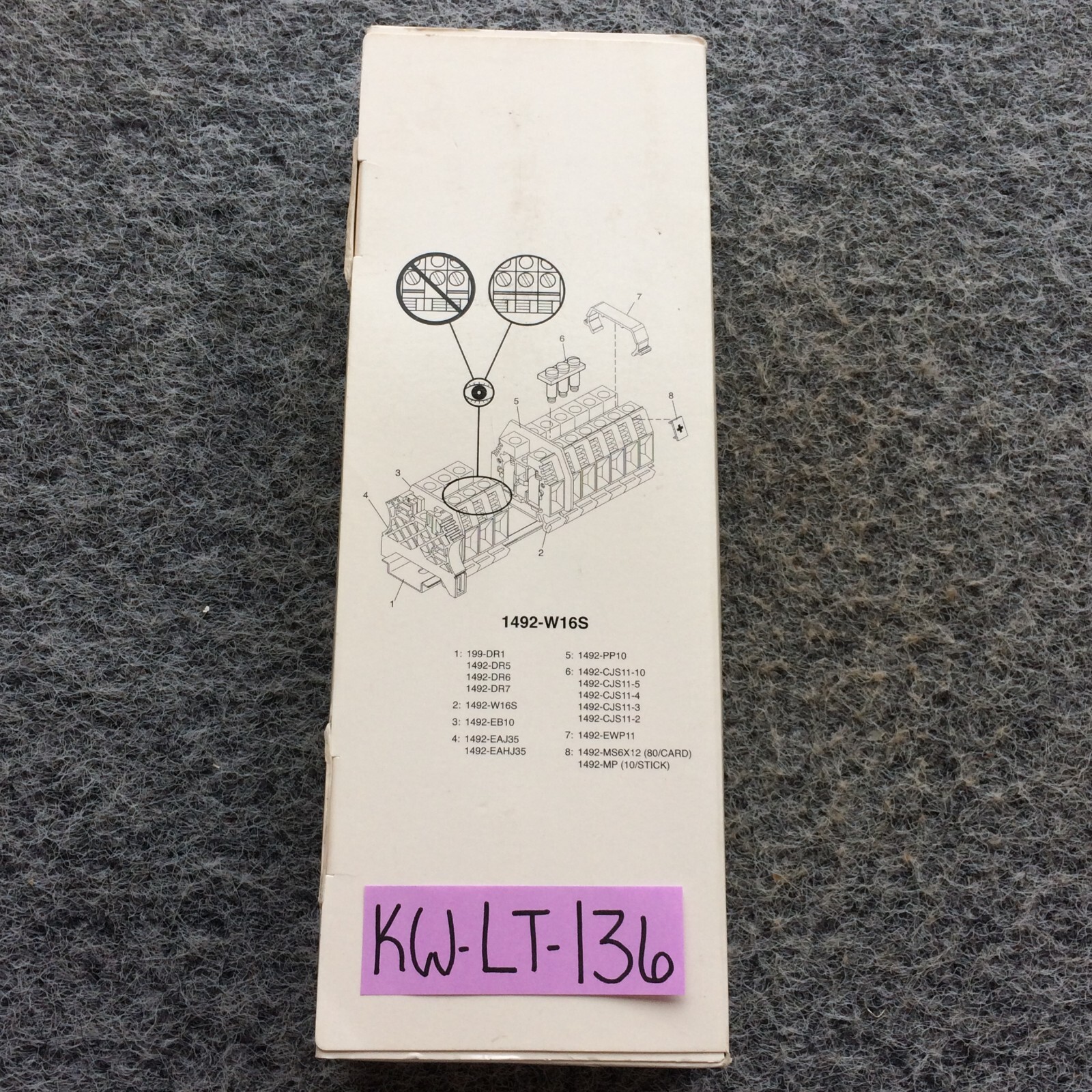 Allen Bradley 1492-W16S-G Terminal block New BOX OF 50 NOS - New Old ...