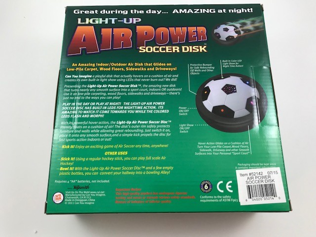 Air Power Light Up Hover Soccer Disc NEW in BOX | eBay