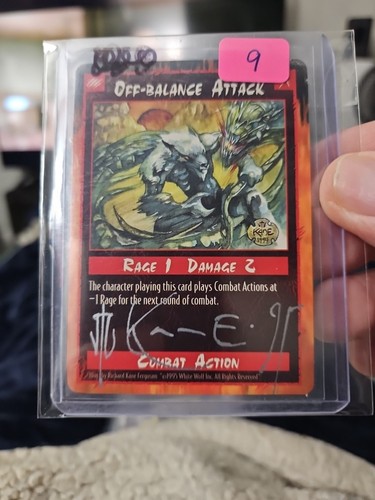 RAGE COMBAT CARDS CCG Collection 1995 Rare Kane Autograph See Pics | eBay