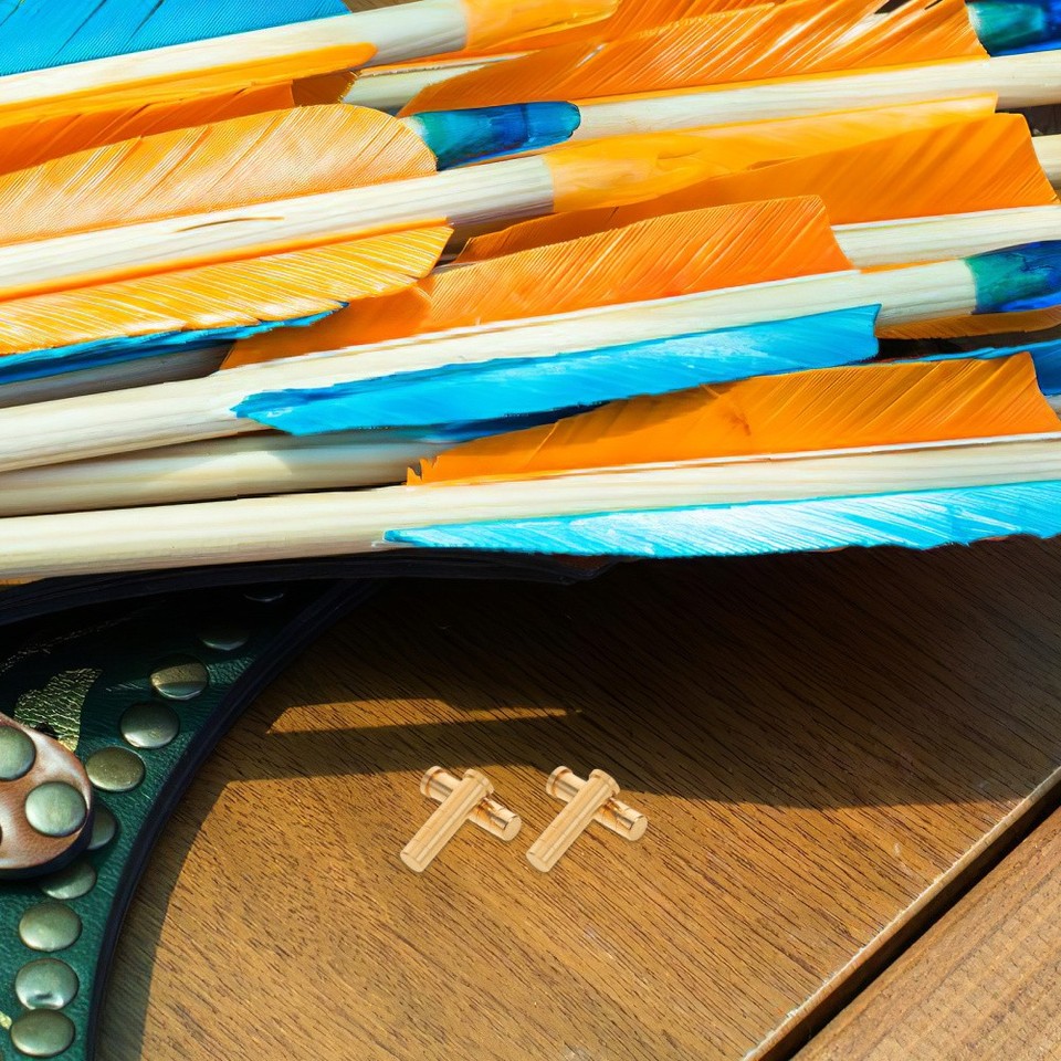 12 Pcs Arrow Connection Seat Brass Screw Insert Archery Arrowheads ...