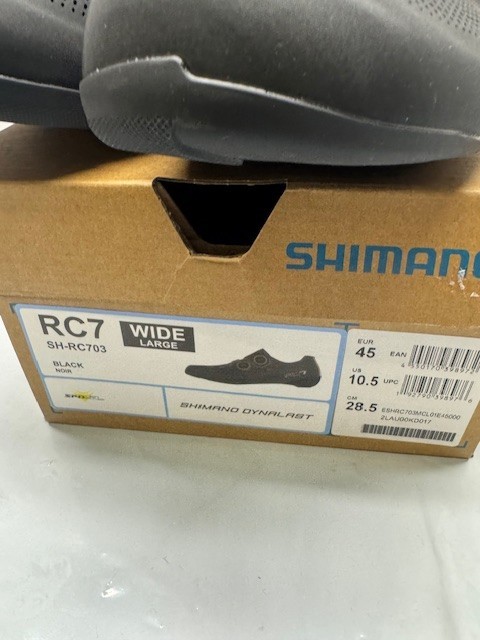 Shimano RC7 Men's Cycling Shoe-SH-RC703 -WIDE LARGE Size 10.5-BLACK*New ...