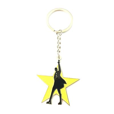Hamilton Silvertone Movie/Musical Charm Pendant Key Chain | eBay