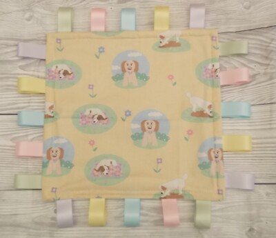 Taggie/Blanket Soft Sensory Autism ADHD Twiddle Cute Dog Fabric | eBay UK