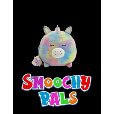 🦄 NWOT! Smoochy Pals Pastel Tie Dye Unicorn Girl's Backpack & keychain ...