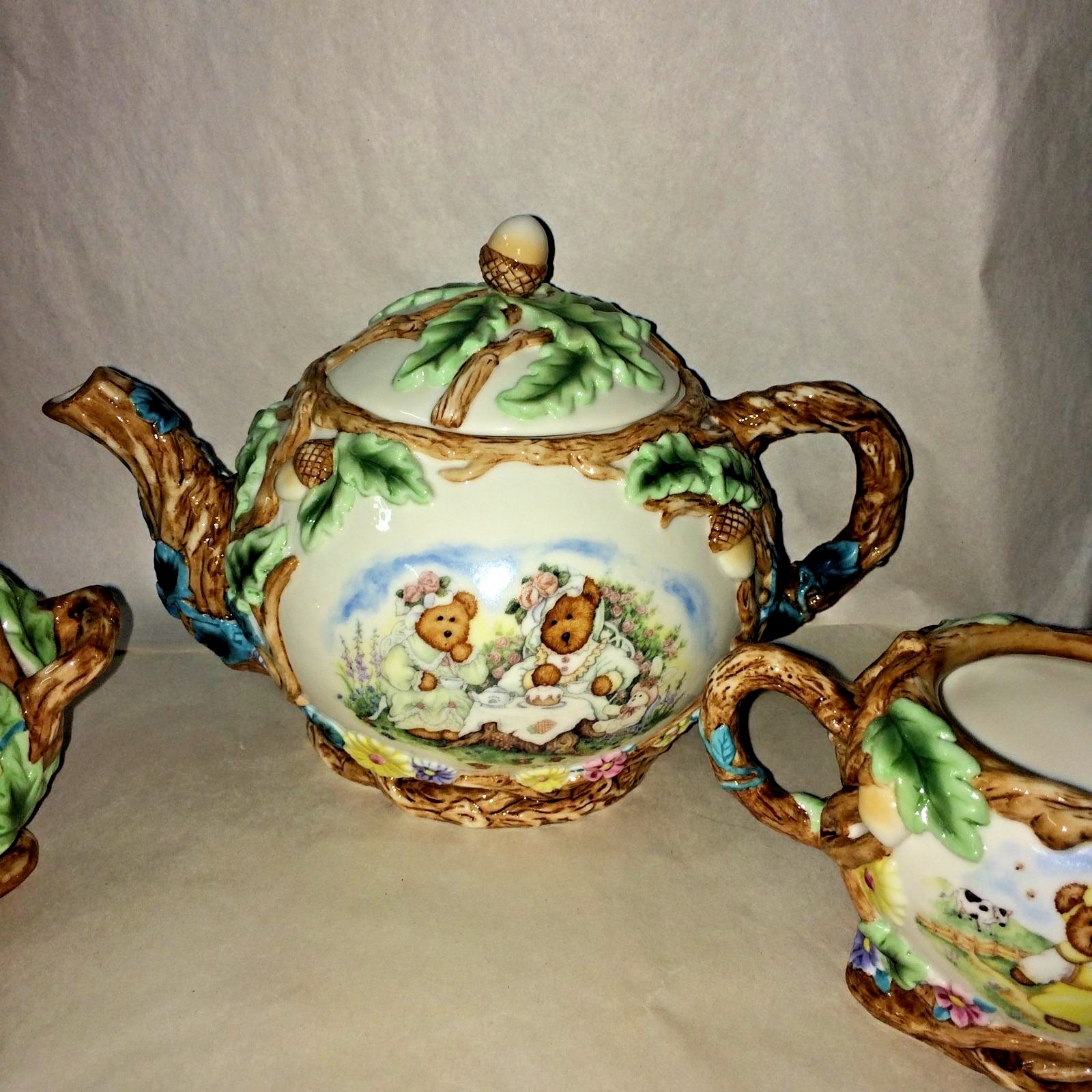 Vintage Danbury Mint Boyds Bears Tea Set RARE LQQK | eBay