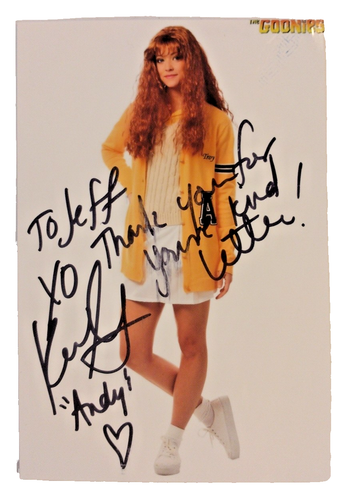 Rare Autograph Kerri Green 4" x 6" Goonies Photograph Signed Picture ...