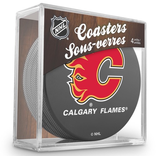 Official National Hockey League Licensed Calgary Flames Coaster Set | eBay