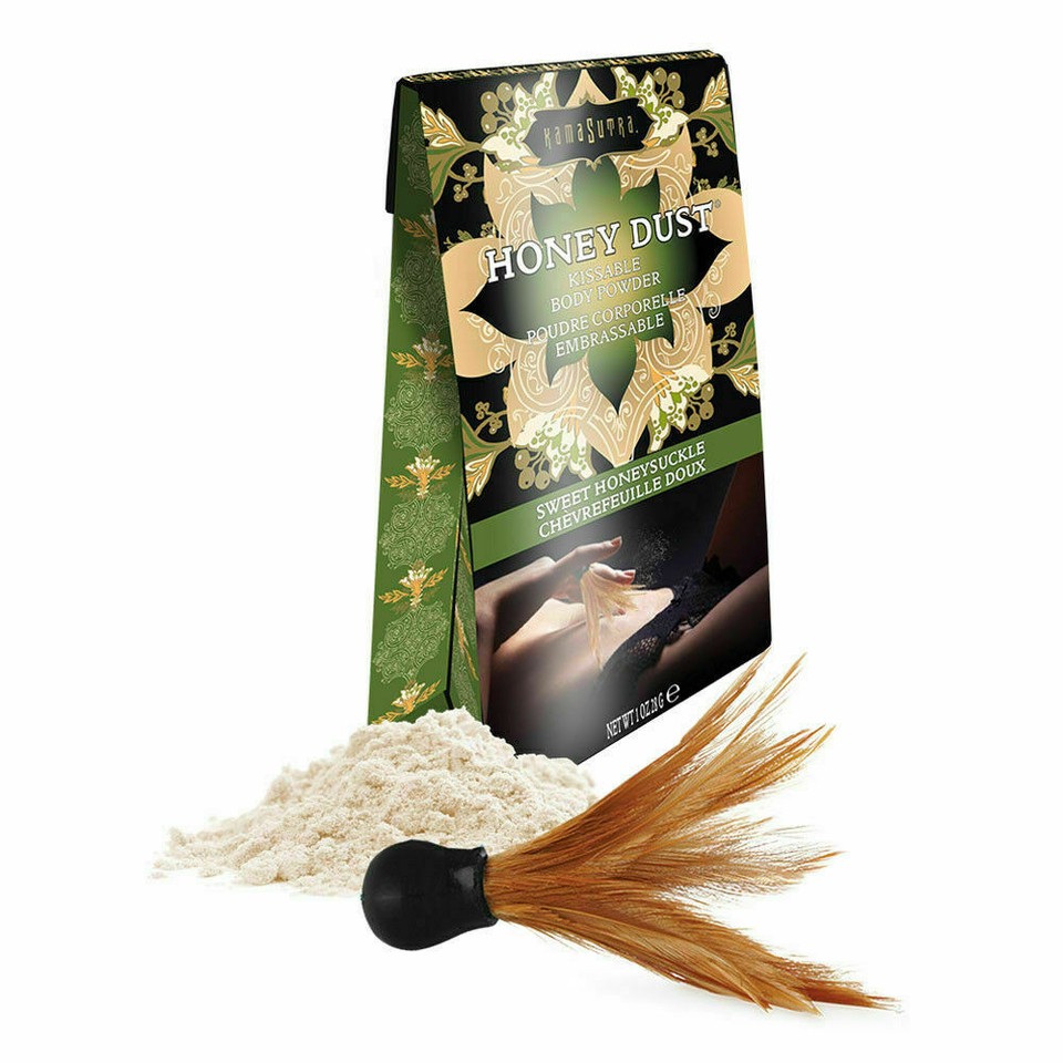 Kama Sutra Honey Dust💋Edible Body Powder Fragrance Soft Skin Feather ...