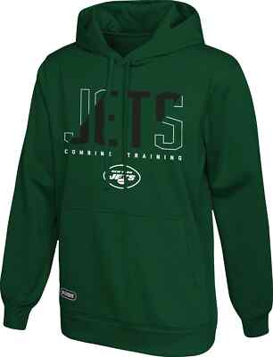 NFL Team Apparel New York Jets Green Backfield Combine Training Hoodie ...