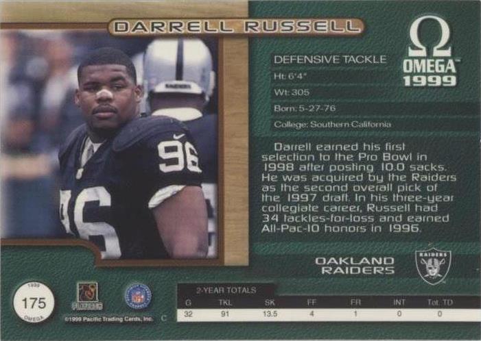 1999 Pacific Omega Darrell Russell #175 for sale | eBay