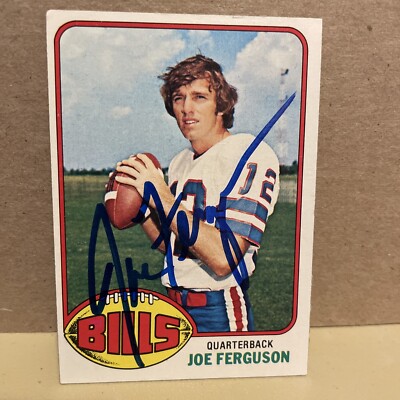 Joe Ferguson -Arkansas- Buffalo Bills Autographed Card | eBay