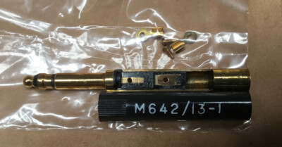 M642/13-1 Switchcraft TT253 Bantam Plug TT Male Phone Connector MIL ...