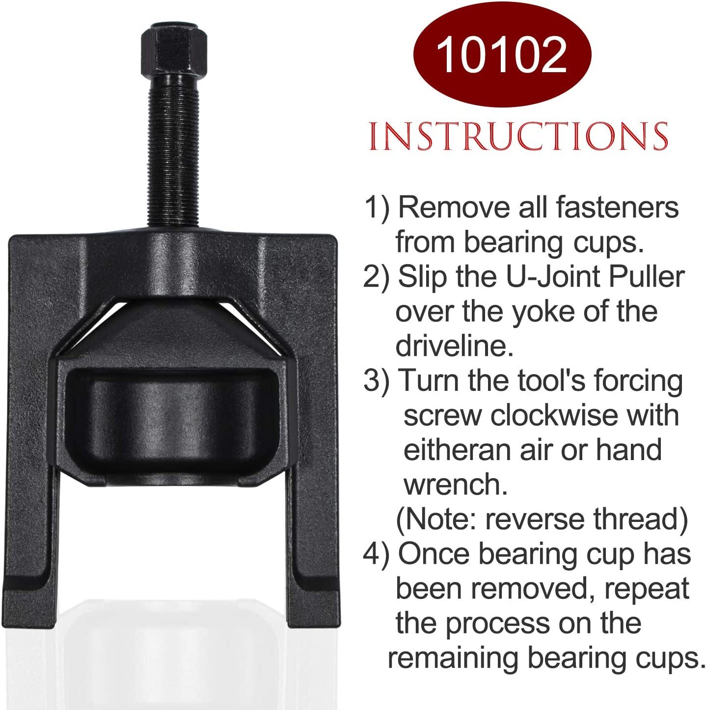 Heavy-Duty U-Joint Puller Tool 10102 for Spicer Meritor (Rockwell ...