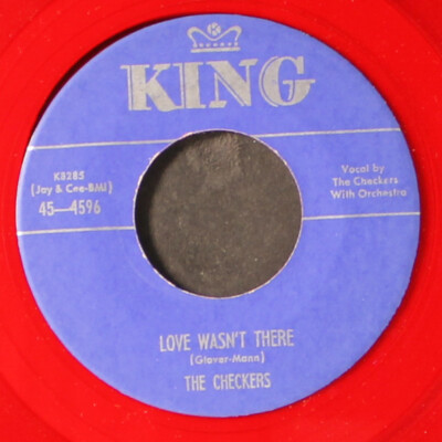 CHECKERS: love wasn't there / my prayer tonight KING 7" Single 45 RPM ...