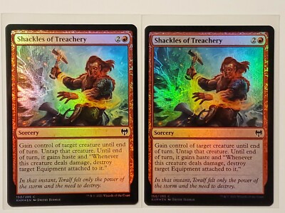 Shackles of Treachery x2 - NM - FOIL- COMMON [Kaldheim] MTG | eBay