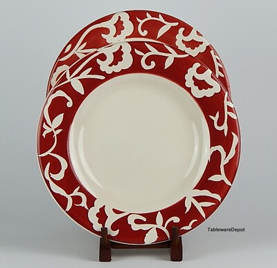 DAMASK, Sandra by Sandra Lee, Set(s) of 2 Dinner Plates, SUPERB ...