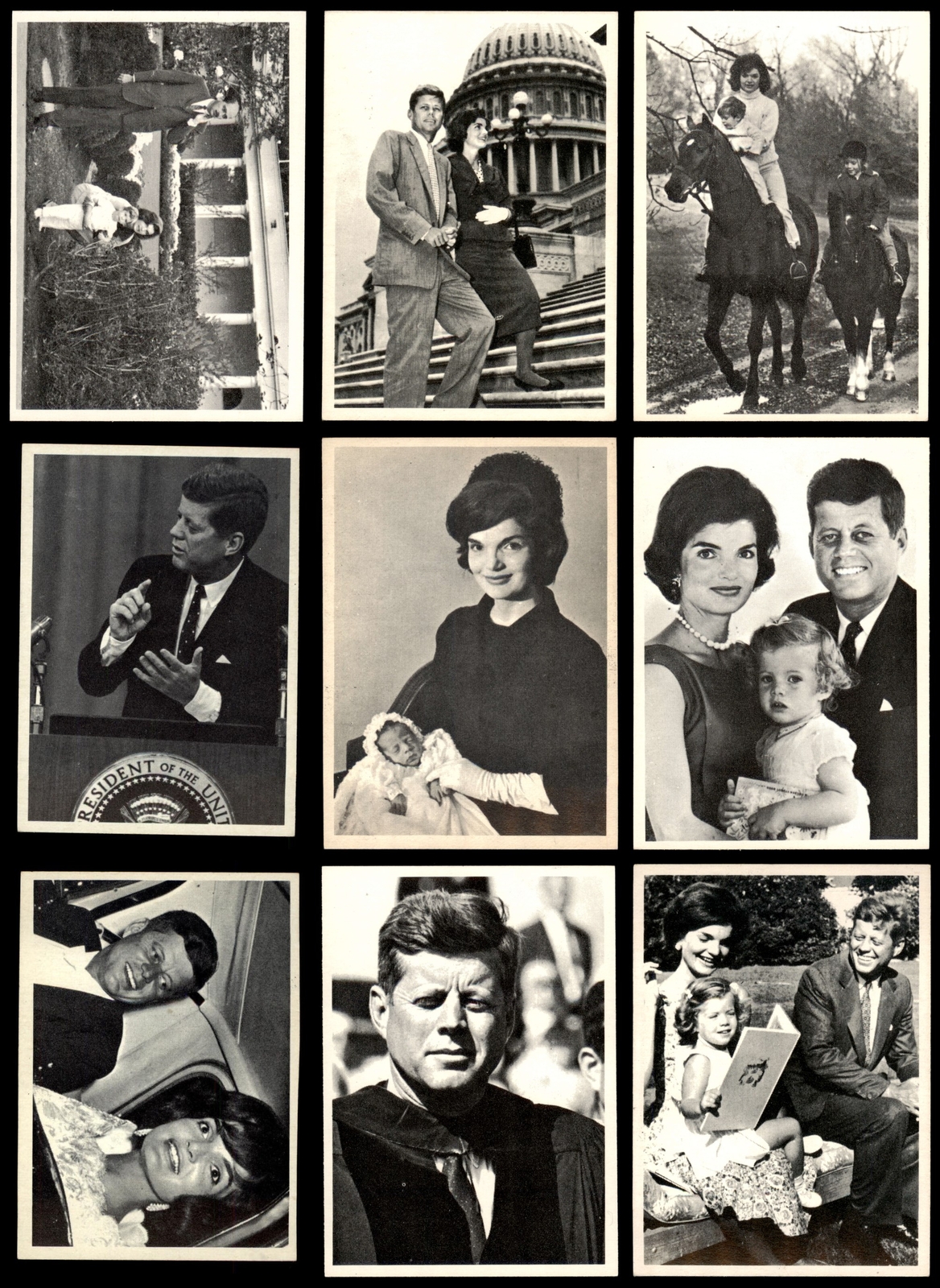 Topps JFK 1964 Topps John F. Kennedy Near Complete Set 7 - NM (62 / 77 ...