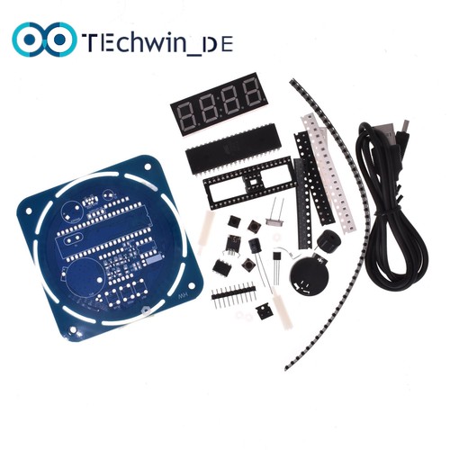 DIY DS1302 Rotating LED Electronic Digital Clock Kit 51 SCM Learning ...