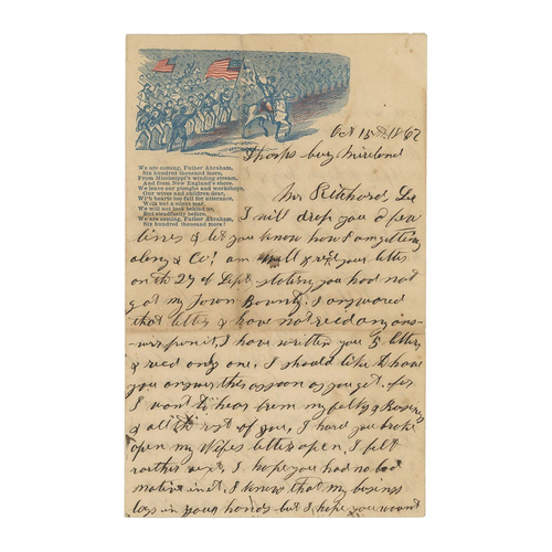 1862 Civil War Soldier Letter — 16th Maine — J.E.B. Stuart's ...