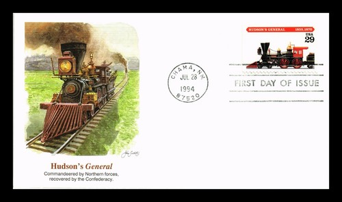US COVER HUDSON'S GENERAL LOCOMOTIVES FIRST DAY ISSUE FLEETWOOD | eBay