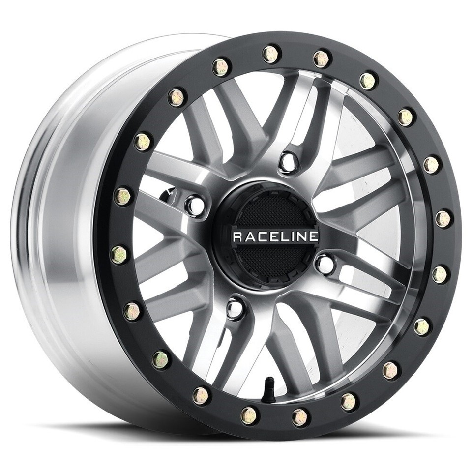 Raceline Ryno Beadlock UTV Wheels/Rims Machined 15" Polaris RZR TS ...
