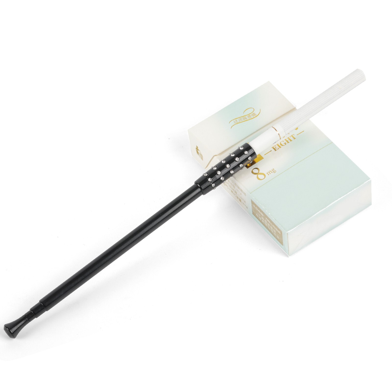 Functional-The Sleek Extendable Cigarette Holder Women Bejeweled ...