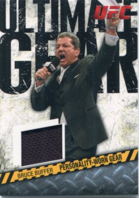 2009 Topps UFC Round 2 - BRUCE BUFFER - Ultimate Gear Worn Relic #d 198 ...