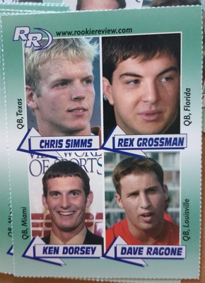 Rookie Review 49 Card Lot - Chris Simms - Rex Grossman - Ken Dorsey ...