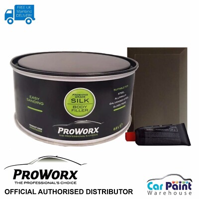 Proworx Silk Finishing Glazing Body Filler 0.6L Tin | eBay UK