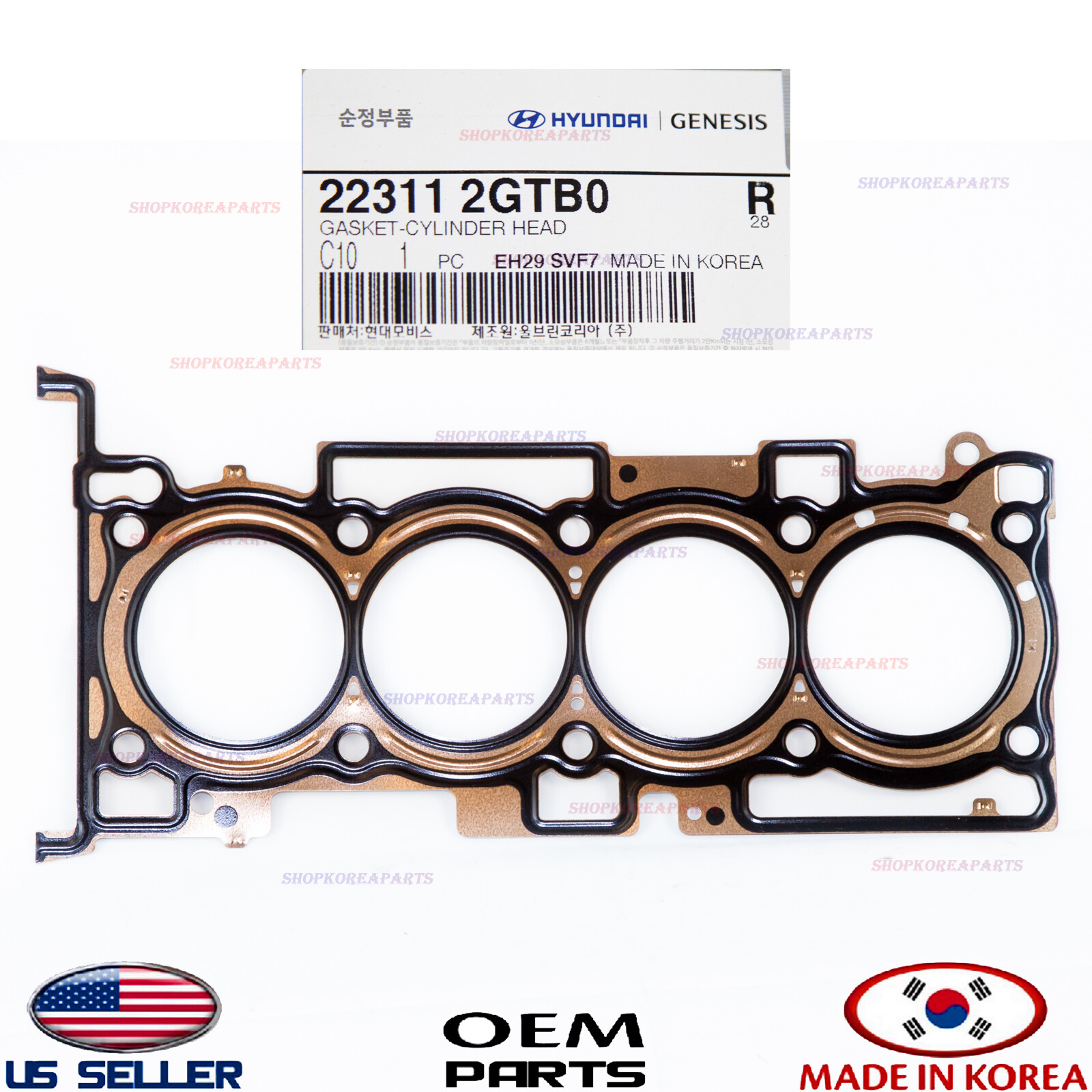 223112GTB0 Hyundai GASKETCYLINDER Head 223112GTB0 Genuine OEM Part for ...