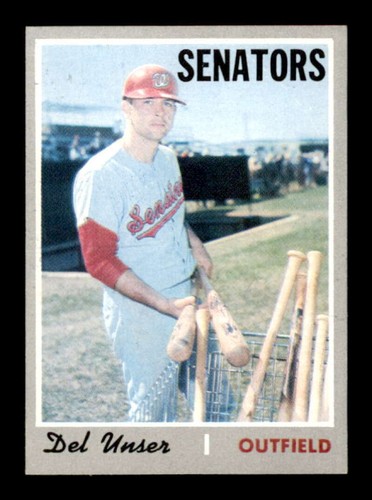 1970 Topps #336 Del Unser EXMT/EXMT+ Senators 564888 | eBay