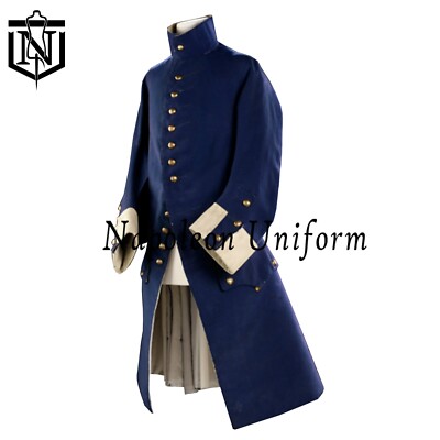 New Navy Blue Royal Naval 1748-58 Uniform ,Midshipman Frock Coat Quick ...