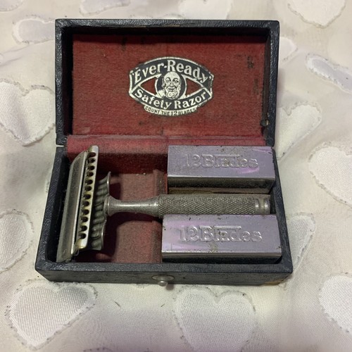 Vintage Antique Ever-Ready Safety Razor Set in Case | eBay