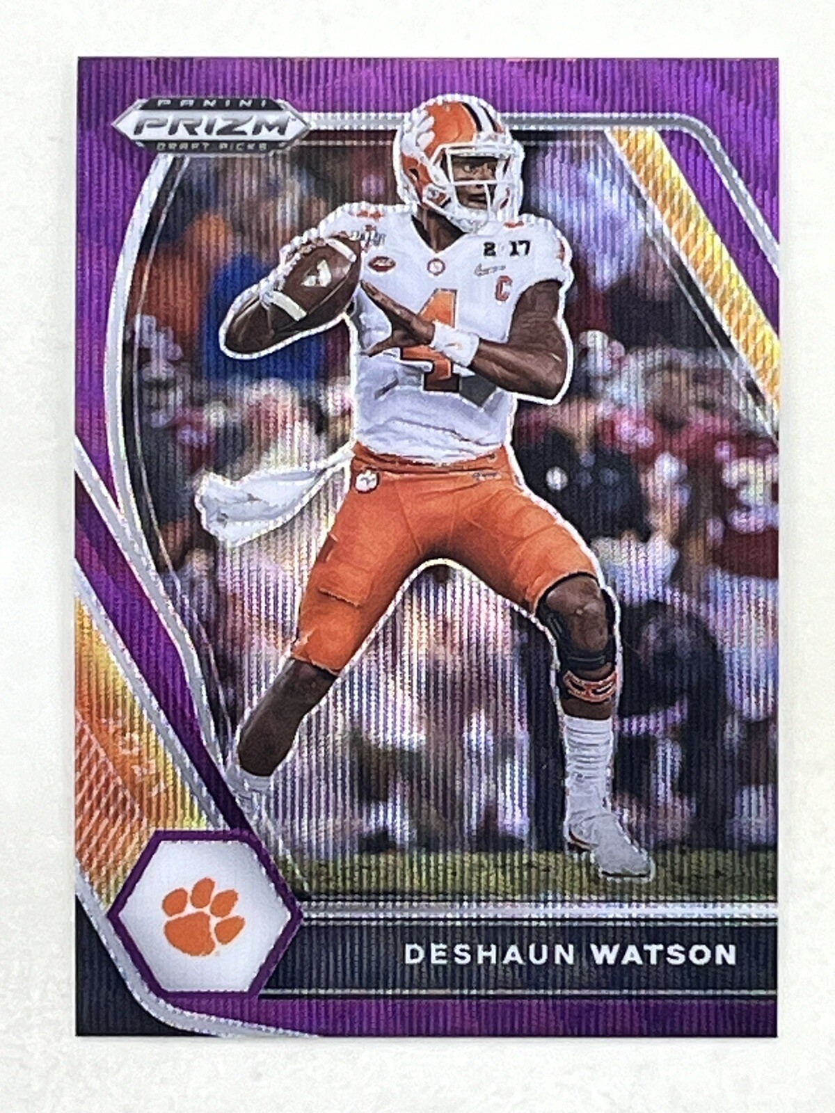 Deshaun Watson 2021 Panini Prizm Draft Picks Purple Wave #2 Clemson ...