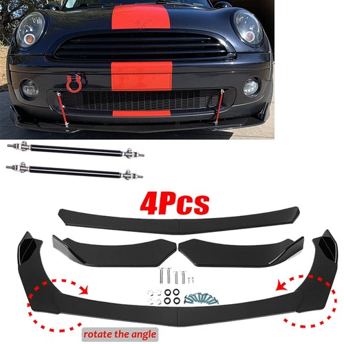 For Mini Cooper R53 R56 R58 Front Bumper Lip Splitter Spoiler W/ 2 ...