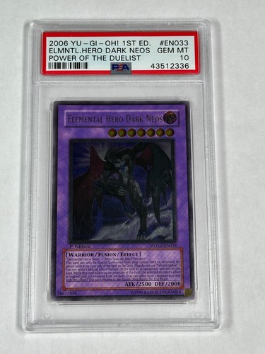 YUGIOH PSA 10 Elemental Hero Dark Neos POTD-EN033 Ultimate Rare 1st Edition *336 | eBay