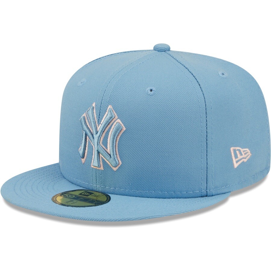 New Era New York Yankees Sky Blue 5950 Hat 2008 ASG Patch Size 7 7/8 ...