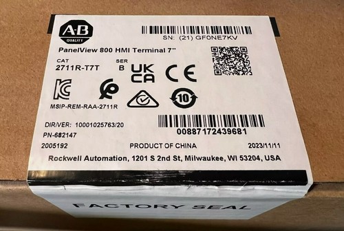 New Factory Sealed Allen Bradley 2711R-T7T /B PANELVIEW 800 7-INCH HMI ...