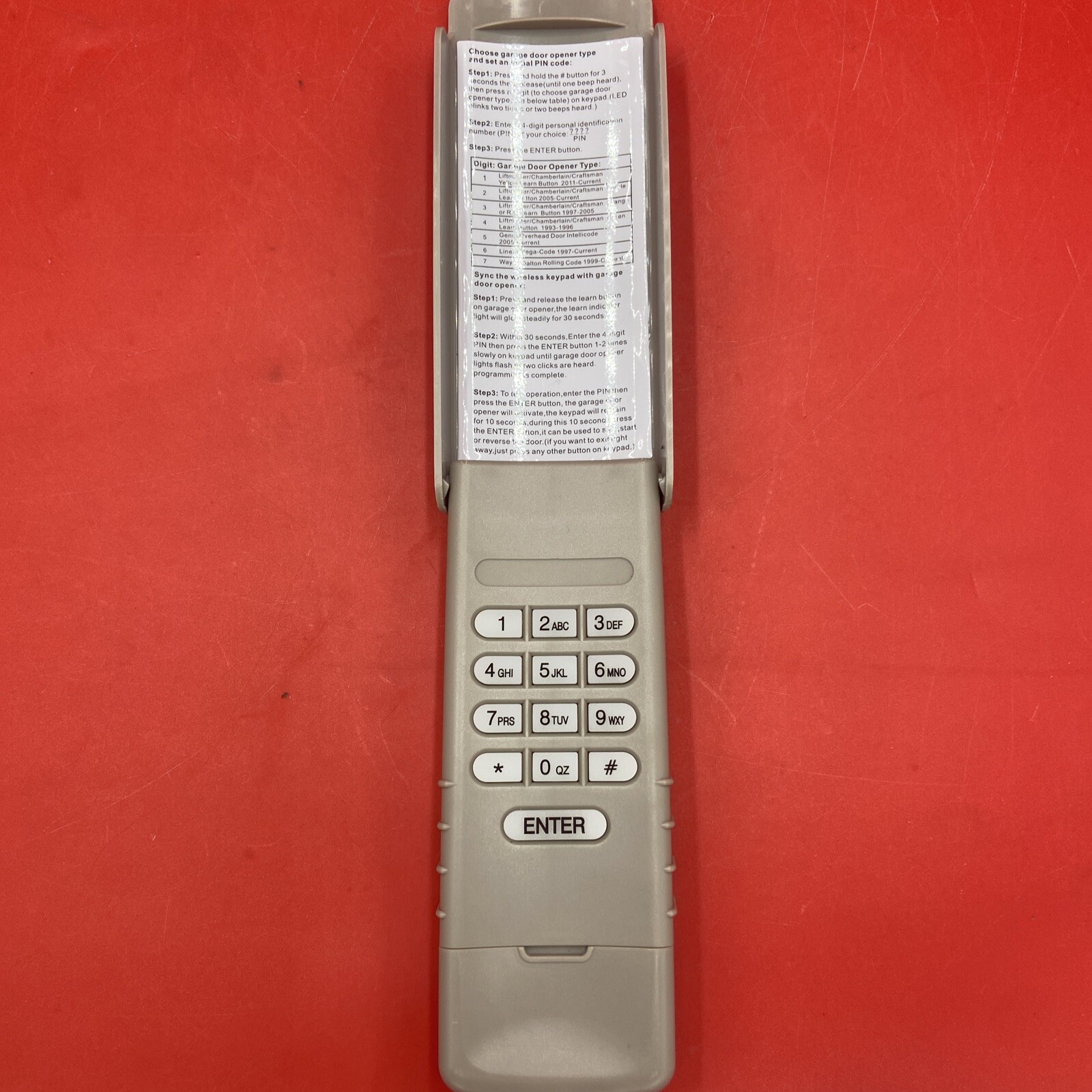 For 877MAX Liftmaster Keyless Entry Keypad 377LM 977LM Sears 315mh ...