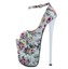22Cm Super High Heel Stiletto Heel Women Floral Ethnic Style Platform ...