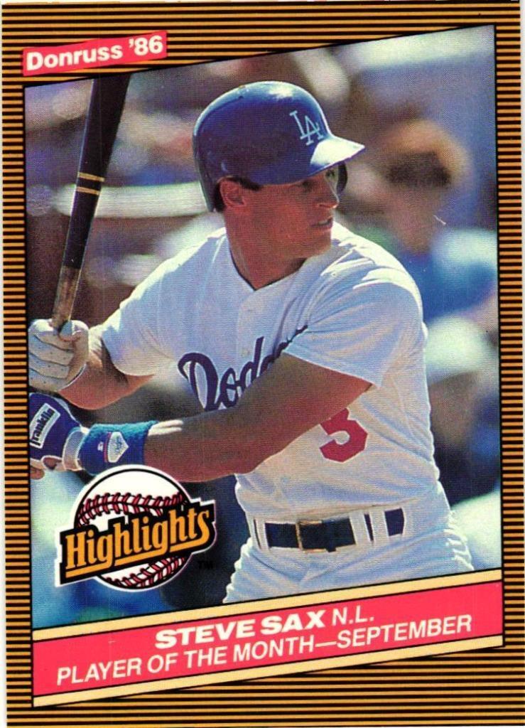 STEVE SAX 1986 Donruss #50 READ FOR $1 PROMO RULE B18R1S7P18 | eBay
