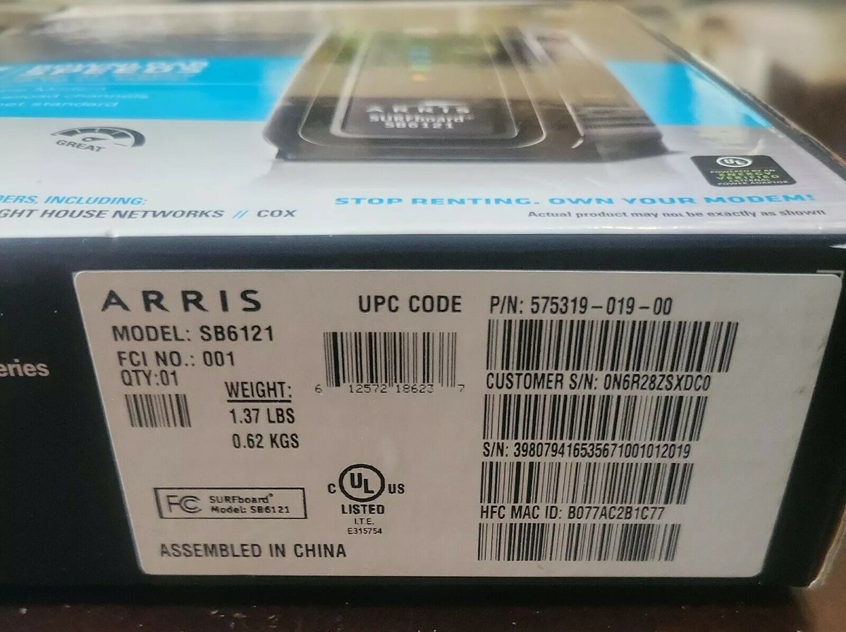 Arris Modem Lights Flashing Sb6121 | Shelly Lighting