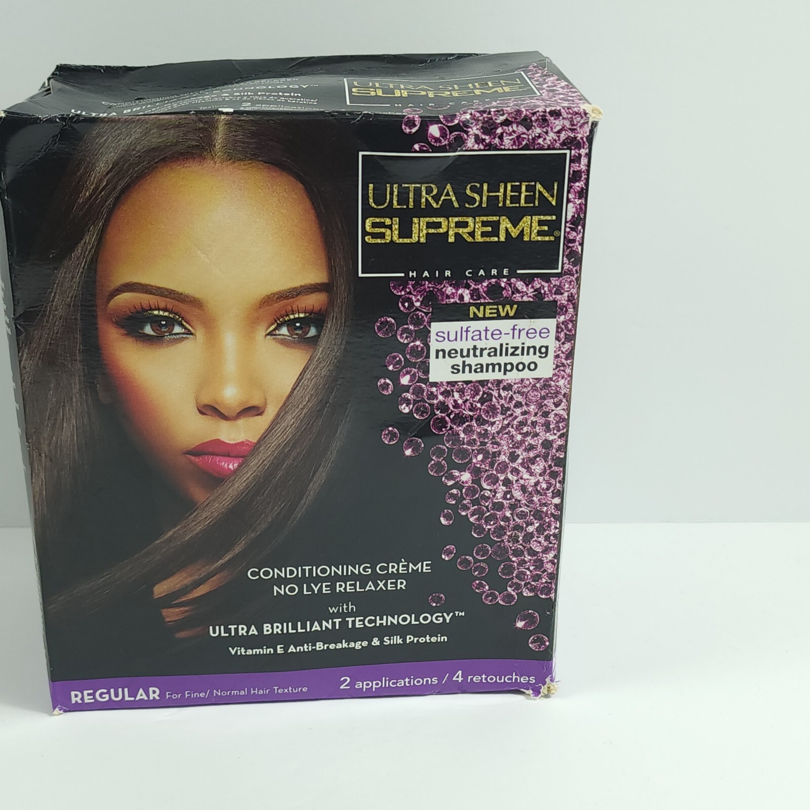 Ultra Sheen Supreme Relaxer Kit - 2 applications or 4 retouches Regular ...