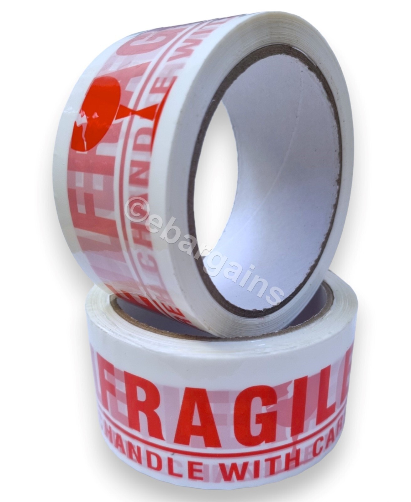 2 4 6 12 36 STRONG FRAGILE HANDLE WITH CARE PRINTED TAPE 2" 48MM X 66M ...