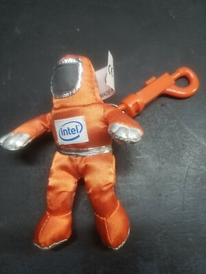 OEM Vintage Intel SpaceMan Key Chain Bunny Man Plush Promo Orange | eBay