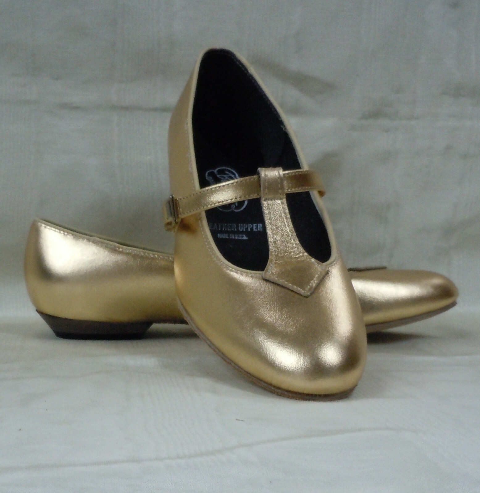NIB!! Lebo's Hi Stepper Square Dance Shoe, T-Strap, Gold | eBay