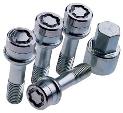 OEM GENUINE MERCEDES WHEEL LOCK SET FOR 98-09 CLK C209 A209 C208 A208 ...