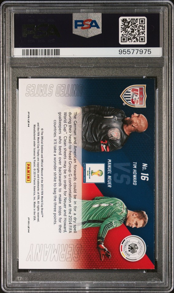 2014 PANINI PRIZM WORLD CUP MATCHUPS PRIZM #16 MANUEL NEUER/TIM HOWARD ...